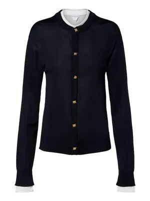 Bottega Veneta Silk Cardigan - Blue