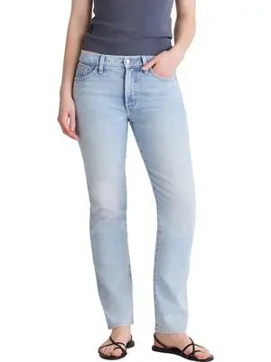Madewell The Jules Slim Straight Jeans - Foster Wash