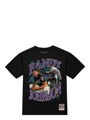 Mitchell & Ness Randy Johnson Arizona Diamondbacks Legendary Collage Player T-shirt - Black