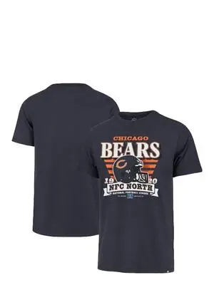 '47 Chicago Bears Stripe Splash Franklin Throwback T-shirt - Navy