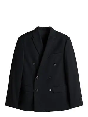 H&M H&M Regular Fit Double-Breasted Jacket With Peak Lapels