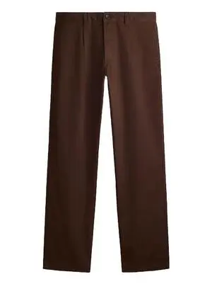 H&m Relaxed Fit Cotton Twill Chinos - Brown