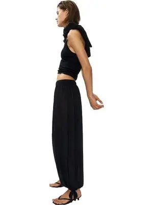H&m Tie-detail Balloon-leg Pants - Black