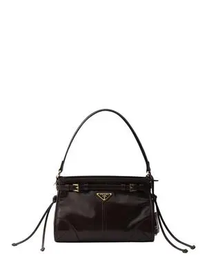 Prada Bonnie Small Leather Handbag - Brown