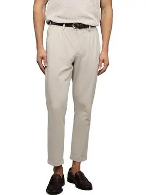 CUTS Soho Pleated Stretch Trousers - Clay