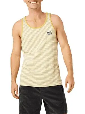 Rip Curl Stripe Cotton Tank - Bone