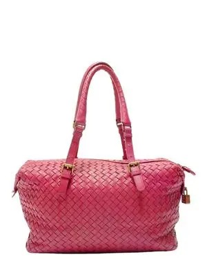 Bottega Veneta Montaigne Intrecciato Shoulder Bag - Pink