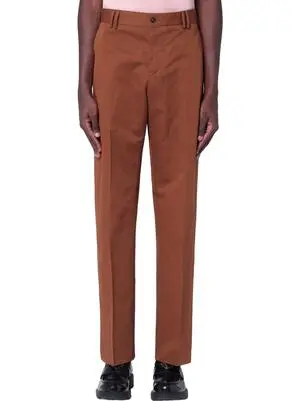 PT TORINO Cotton Linen Trousers - Brown
