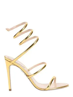 Rene Caovilla Renè Caovilla Calf Leather Stiletto Sandals - Silver