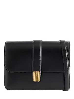 Khaite Blake Leather Cross-body Bag - Black