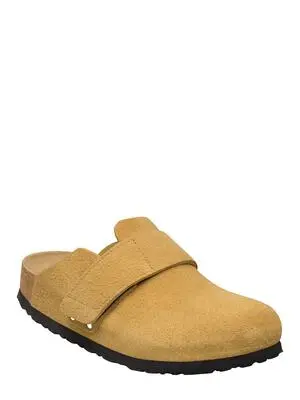 BIRKENSTOCK Loma Suede Leather Clogs - Cork Brown