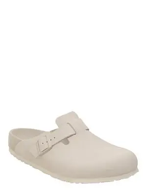 BIRKENSTOCK Birkenstock Boston Nubuck Leather Clogs Oyster