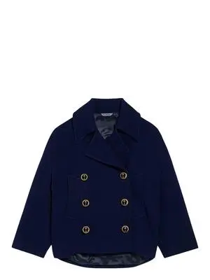 Balenciaga Double-breasted Peacoat - Blue