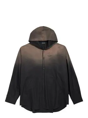 Balenciaga Hooded Shirt - Black