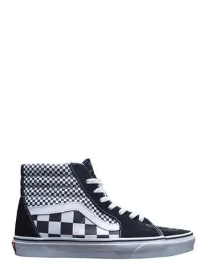 VANS Sk8-hi Mixed Checkerboard High Top Sneakers - Black