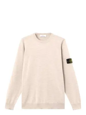 Stone Island Stone Island Crew Neck Sweatshirt Tan