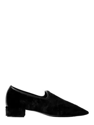 HERBERT LEVINE Herbert Levine Shearling Square-Toe Loafers