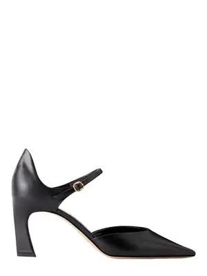 Gabriela Hearst Devil Leather Mary Jane Pumps - Black