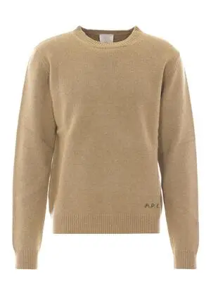 A.p.c. Edward Crew Neck Sweater - Cream