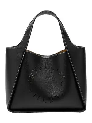 Stella McCartney Medium Stella Logo Bag - Black