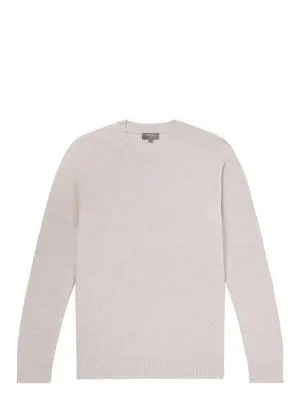 N.peal English Rib Cashmere Sweater - Gray