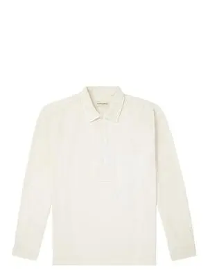 Officine Générale Jordy Cotton-twill Polo Shirt - Neutrals