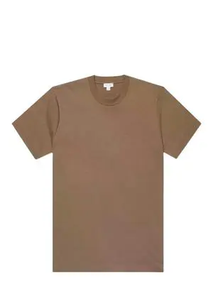 Sunspel Crew-neck T-shirt - Brown