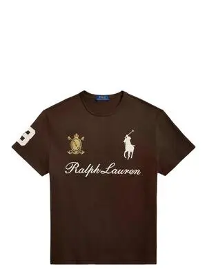 Polo Ralph Lauren Logo-embroidered Big Pony T-shirt - Brown