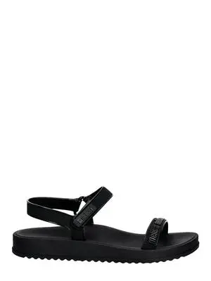 Melissa Logo-print Touch-strap Sandals - Black