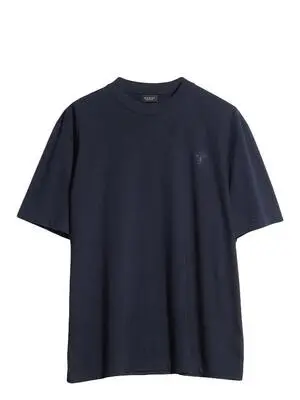 Gucci Cotton Silk Jersey T-shirt With Embroidery - Blue
