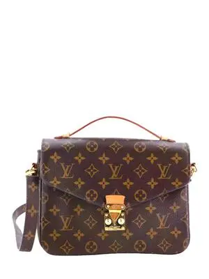 LOUIS VUITTON Monogram Canvas Pochette Metis Bag - Brown
