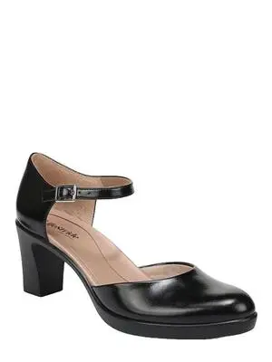 LIFESTRIDE Effortless Ankle Strap Platform Pump - Black