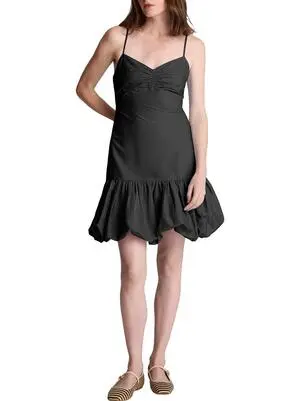 KENNETH COLE Sleeveless Bubble Flounce Minidress - Black