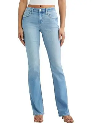 YMI Jessie Mid Rise Bootcut Jeans - Light Blue