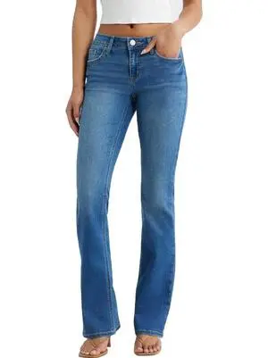YMI Jessie Mid Rise Bootcut Jeans - Medium Blue