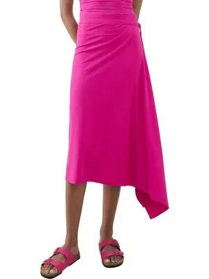 MANGO Asymmetric Midi Skirt