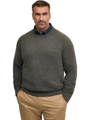 Brooks Brothers 3-ply Cashmere Crewneck Sweater - Grey