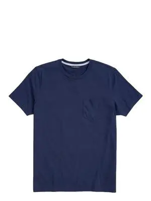 Brooks Brothers Supima Cotton Pocket Crewneck T-shirt - Navy