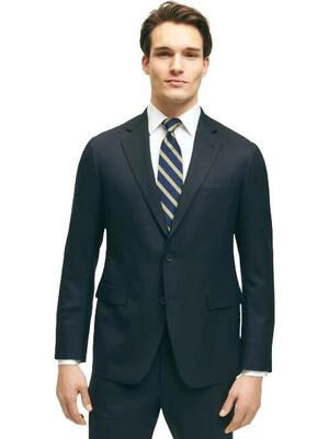 Brooks Brothers Classic Fit Wool 1818 Suit - Navy