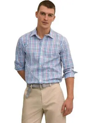 Brooks Brothers Performance Series Stretch Spread Collar, Gingham Sport Shirt - Multicolor