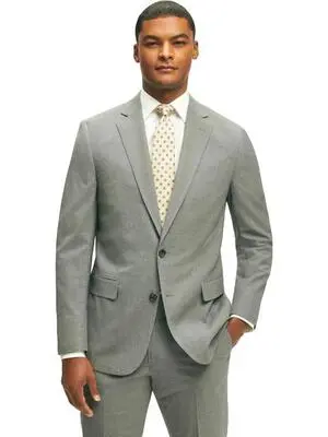 Brooks Brothers Explorer Collection Classic Fit Wool Pinstripe Suit Jacket Grey