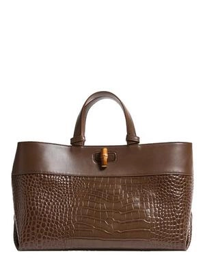 Brooks Brothers Pamela Munson Park Tote Bag Brown