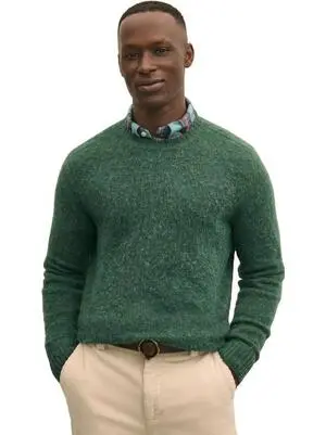 Brooks Brothers Brushed Wool Crewneck Sweater - Green
