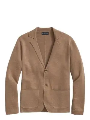 Brooks Brothers Ultimate Merino Wool Sweater Blazer - Camel