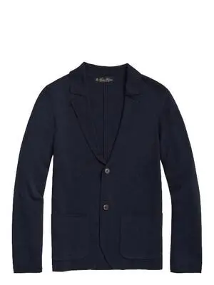 Brooks Brothers Ultimate Merino Wool Sweater Blazer - Navy