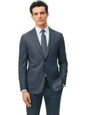 Brooks Brothers Explorer Collection Slim Fit Wool Suit Jacket - Blue