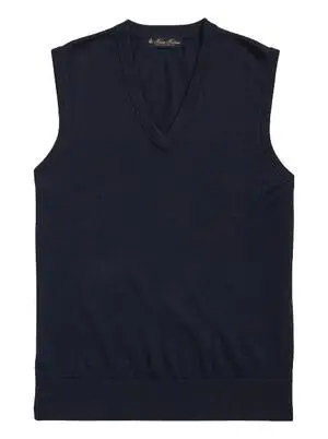 Brooks Brothers Merino Wool Sweater Vest - Navy