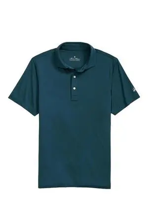 Brooks Brothers Performance Series Spread Collar Polo Shirt - Teal