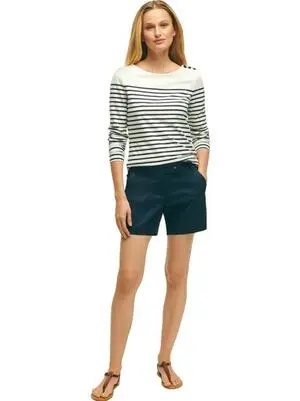 Brooks Brothers Stretch Cotton Twill Shorts - Navy