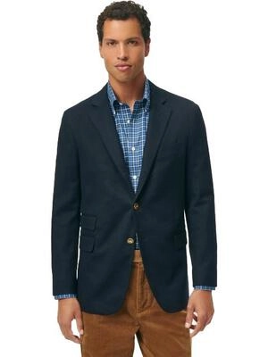 Brooks Brothers Classic Fit Cashmere Fit 1818 Blazer - Navy